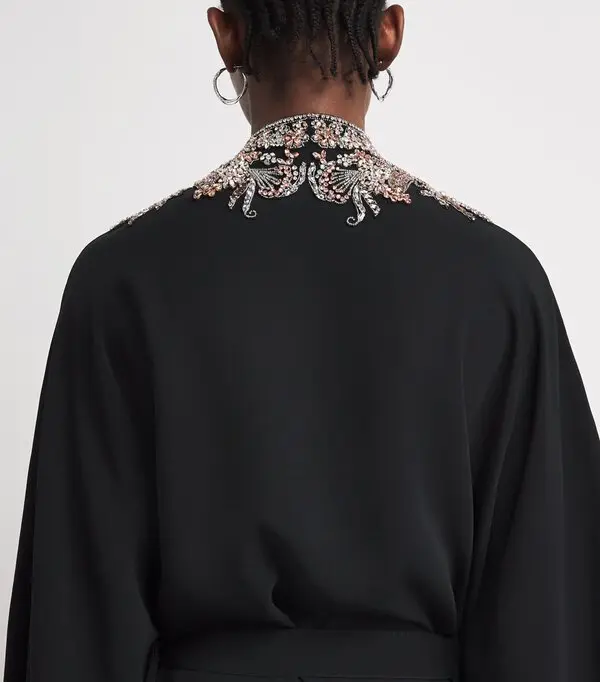 Zuhair Murad Embellished Cady Cape