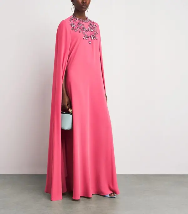 Zuhair Murad Embellished Cape Gown