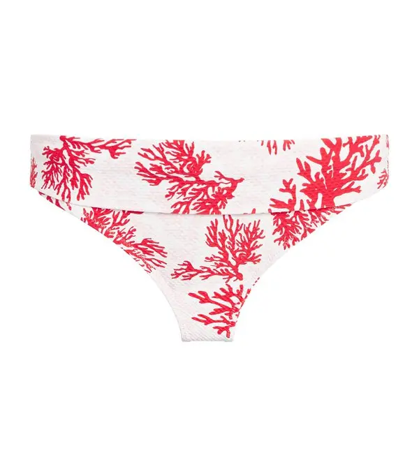 Heidi Klein Fold-over Scala Bikini Briefs - Red