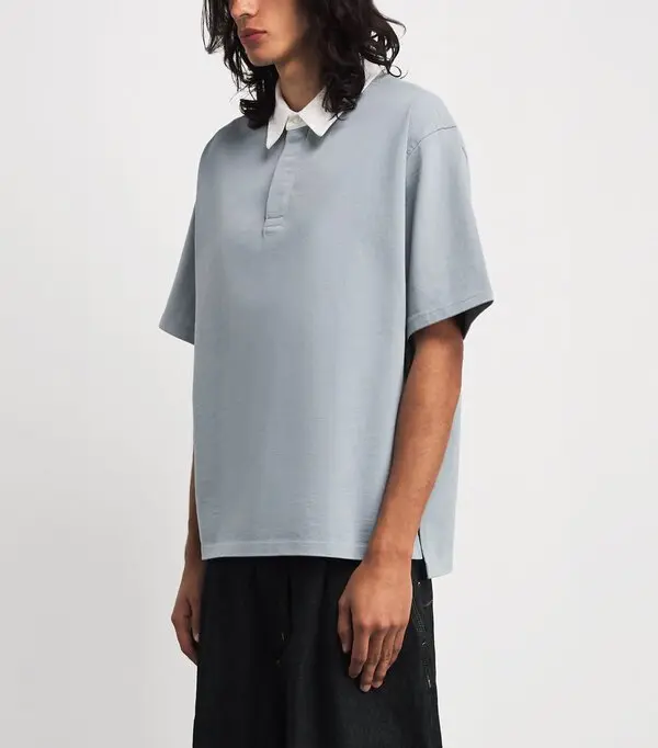 FRAME Contrast-collar Rugby Polo Shirt
