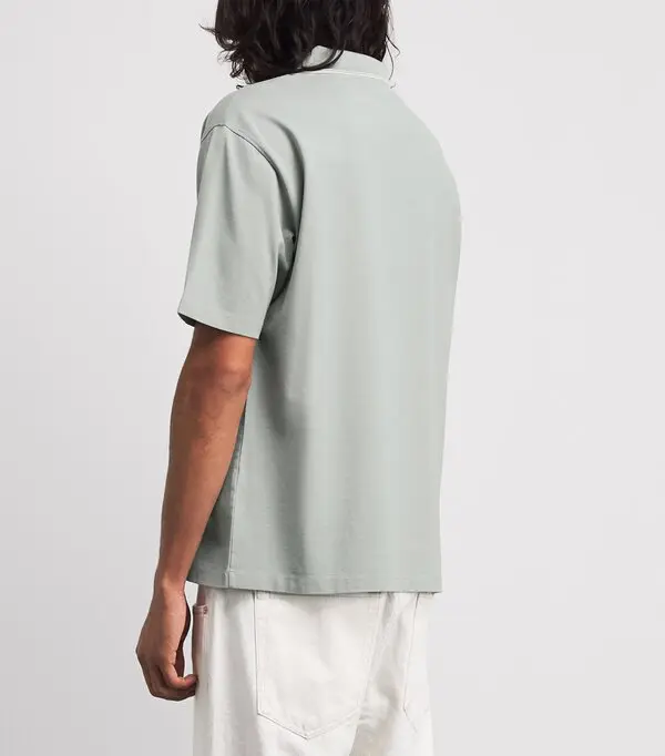 FRAME Cotton Piqué Polo Shirt