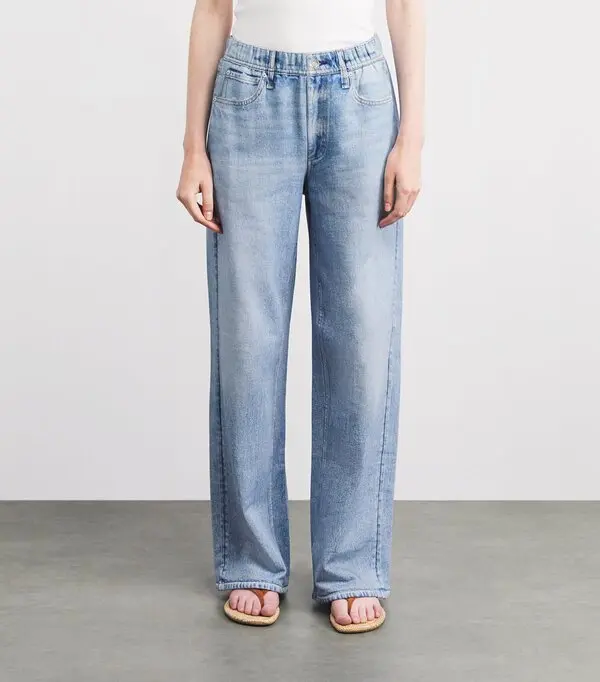 Rag & Bone Trompe-l'oeil Wide-leg Jeans