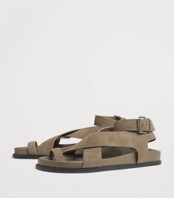A.emery Jalen Suede Sandals - Green