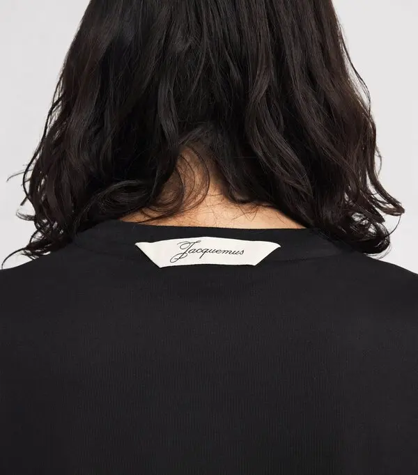 Jacquemus Cotton Rond Carré T-shirt - Black