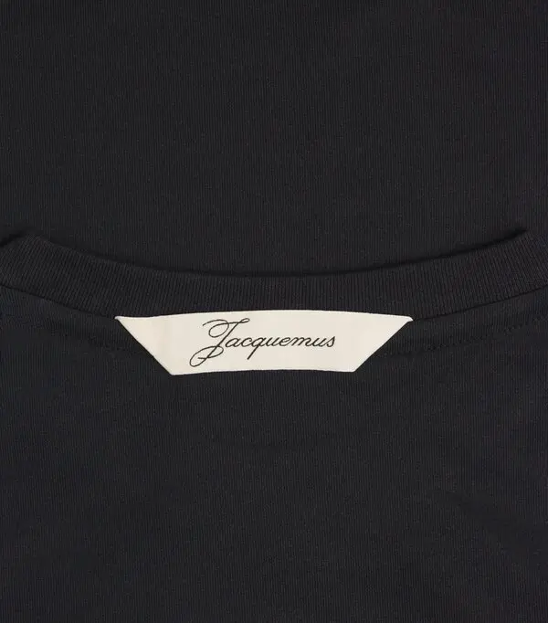 Jacquemus Cotton Rond Carré T-shirt - Black