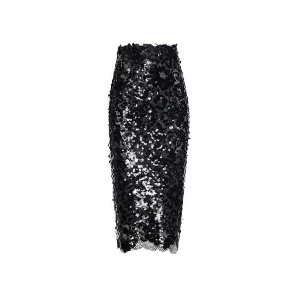 L'Agence Makena Sequin Pencil Skirt