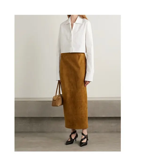 Khaite Cropped Cotton Shirt