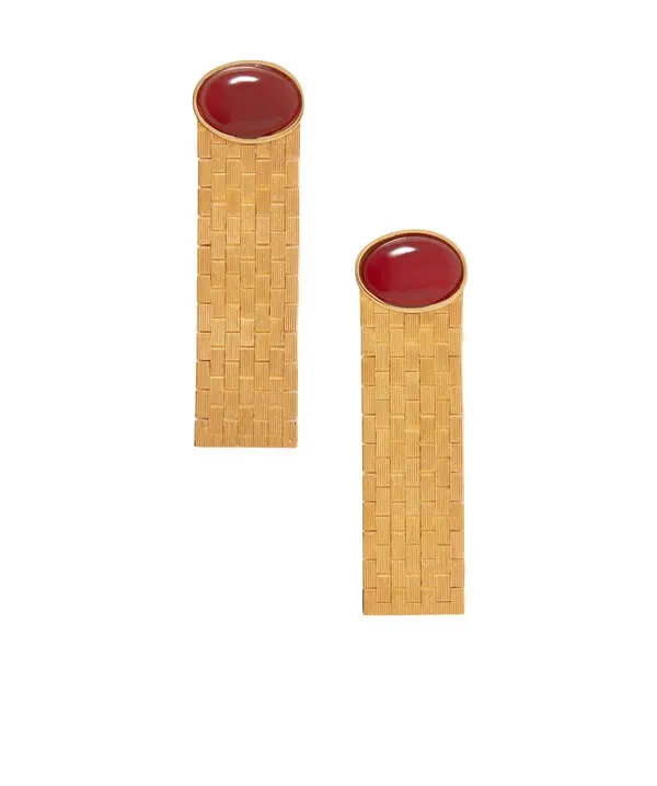 Khaite Chronos Earrings - Yellow