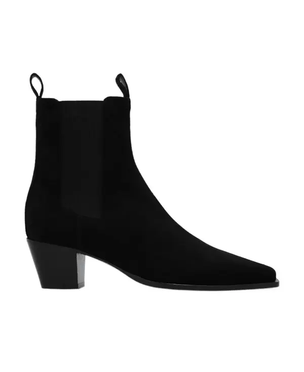 TOTEME The City Ankle Boots - Black