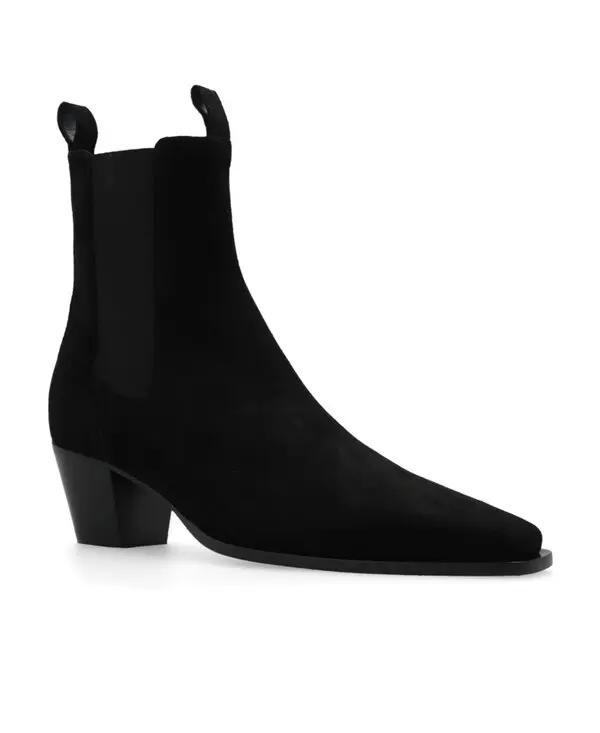 TOTEME The City Ankle Boots - Black