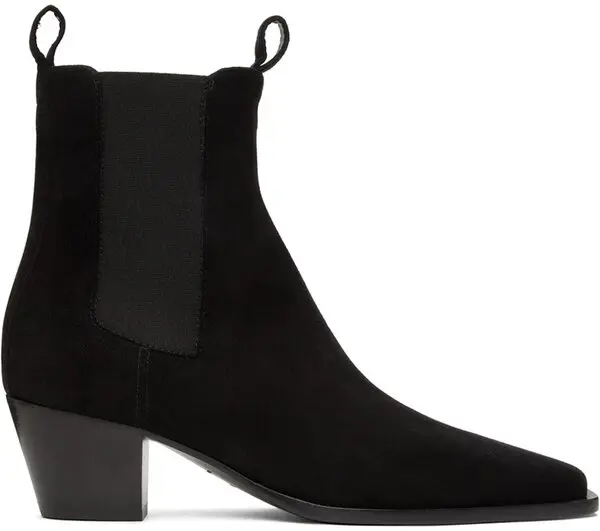 TOTEME The City Ankle Boots - Black