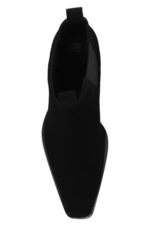 TOTEME The City Ankle Boots - Black