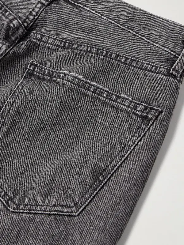 AGOLDE High Waist Straight Leg Jeans - Black
