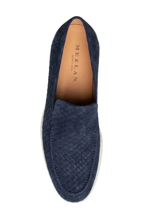 Mezlan San Lucar Woven Loafer - Navy