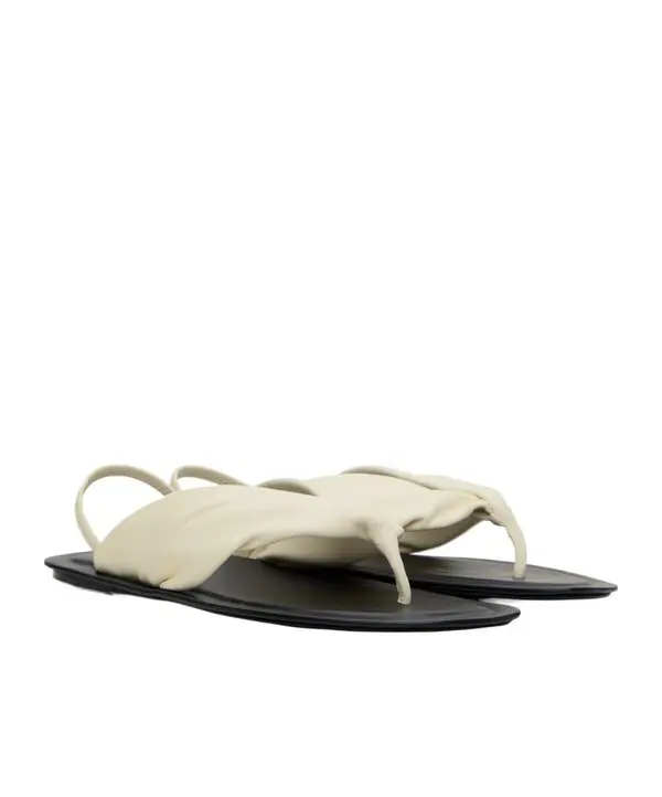 Loulou De Saison Sahado Leather Slingback Sandals