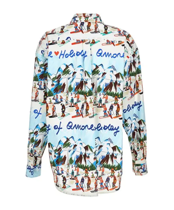 ALESSANDRO ENRIQUEZ Long Sleeve Shirt With Lapel Collar And Button Fastening