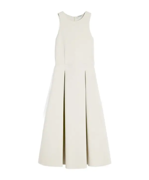 Max Mara Sleeveless Scuba Jersey Dress - Beige