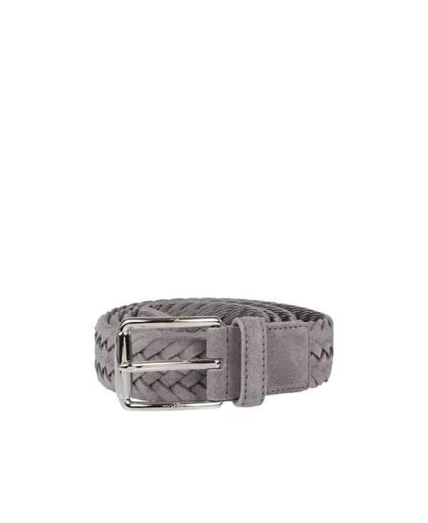 TOD'S Braided Buckle Belt - Gray