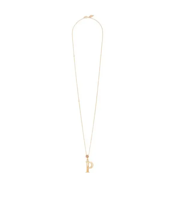 Chloé Pendant Necklace With Quartz - Yellow