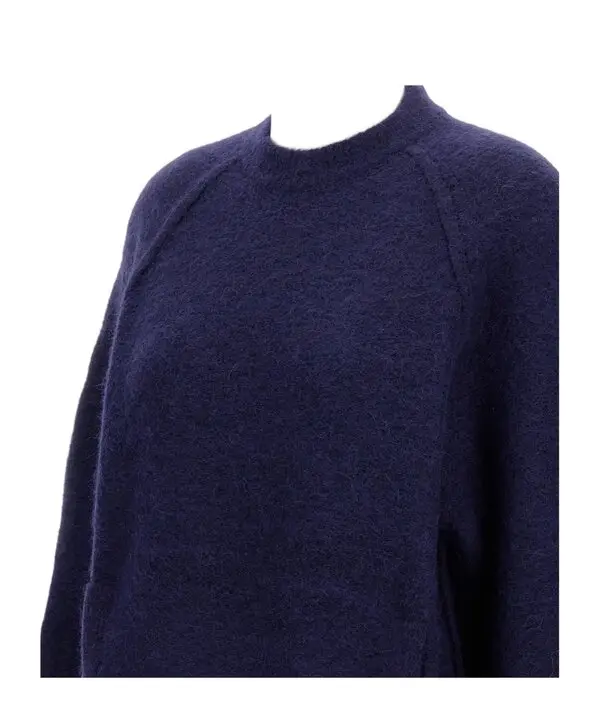 MAISON JEJIA Crew Neck Sweater With Raglan Sleeves And Kangaroo Pocket