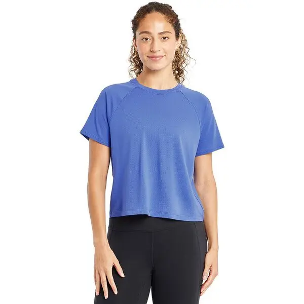 OISELLE Flyout Boxy Short-sleeve Shirt - Blue Rapids