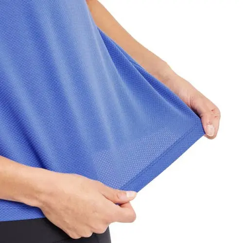 OISELLE Flyout Boxy Short-sleeve Shirt - Blue Rapids