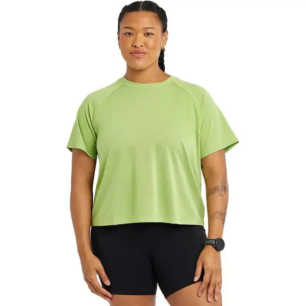 OISELLE Flyout Boxy Short-sleeve Shirt - Limelight