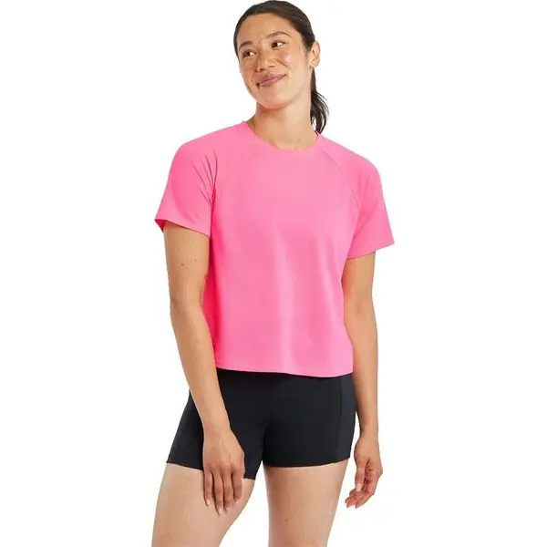 OISELLE Flyout Boxy Short-sleeve Shirt - Neon Pink