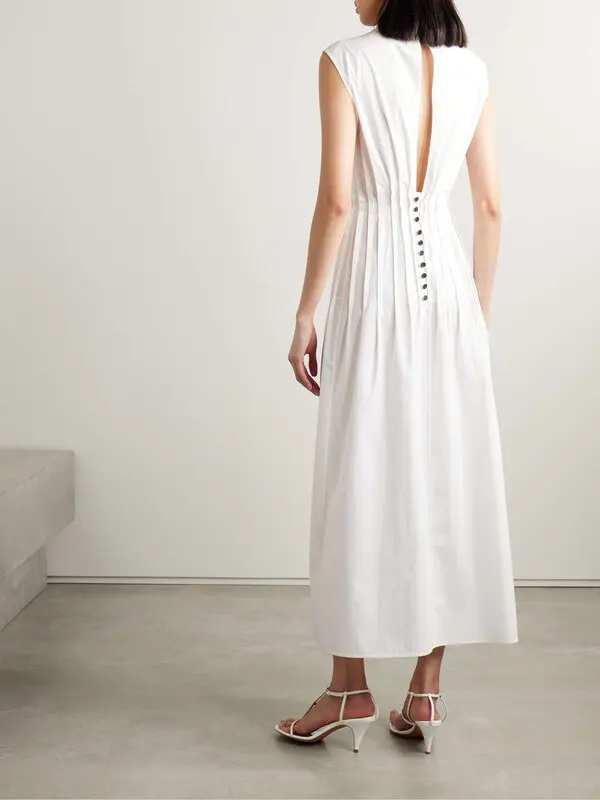 khaite wes pleated silk maxi dress Khaite: The Loveliest Dress  Keep it Chic