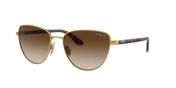 VOGUE EYEWEAR Rose Gold Tone Sunglasses - Brown Gradient