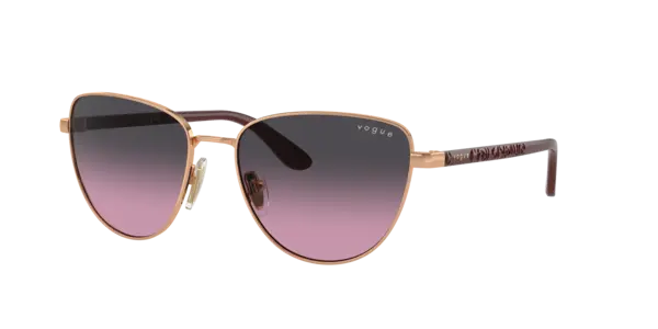 VOGUE EYEWEAR Rose Gold Tone Sunglasses - Violet Gradient Grey