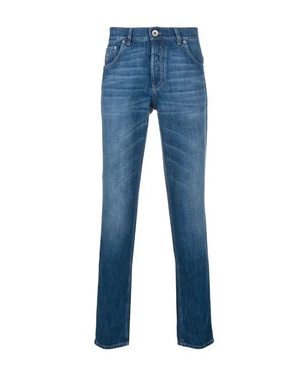 Brunello Cucinelli Slim Fit Jeans - Blue