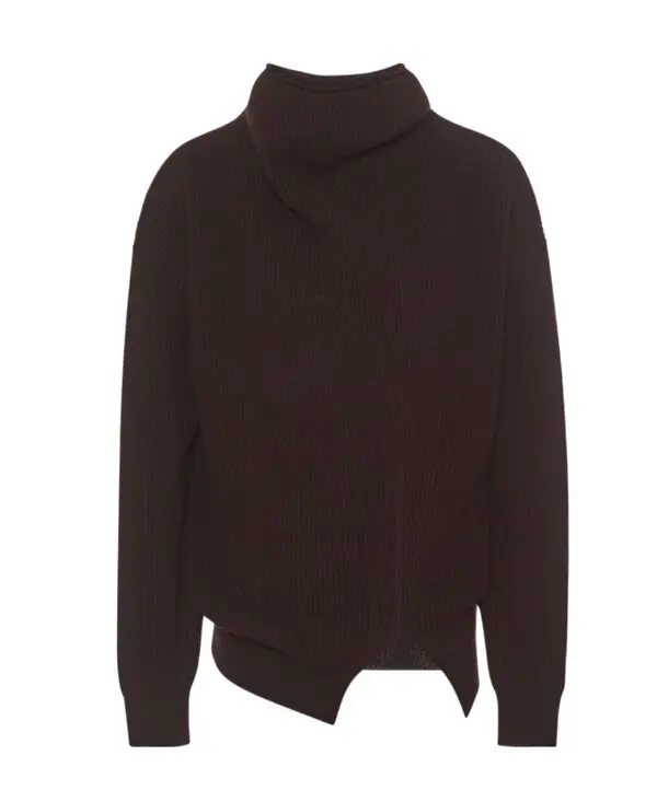 THE ROW High-neck Ribbed Wool Pullover
