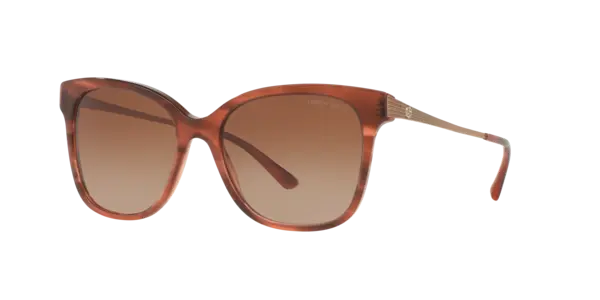 Giorgio Armani Striped Brown Sunglasses - Brown Gradient