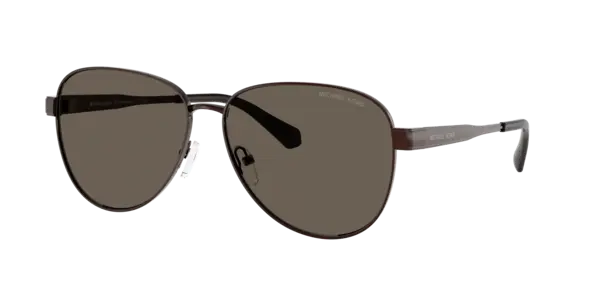 Michael Kors Biarritz Aviator Sunglasses - Chocolate Solid