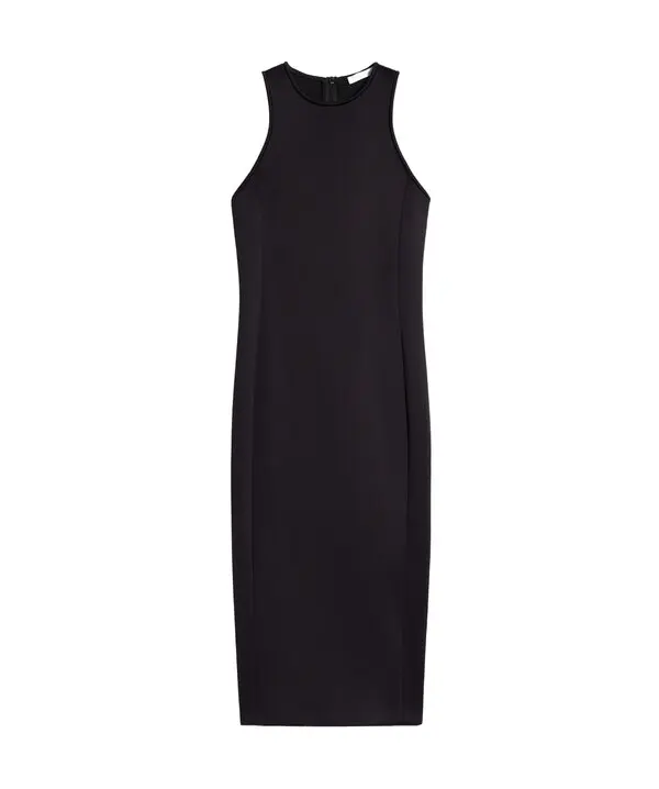 Max Mara Sleeveless Round Neck Dress With Back Zipper - Black