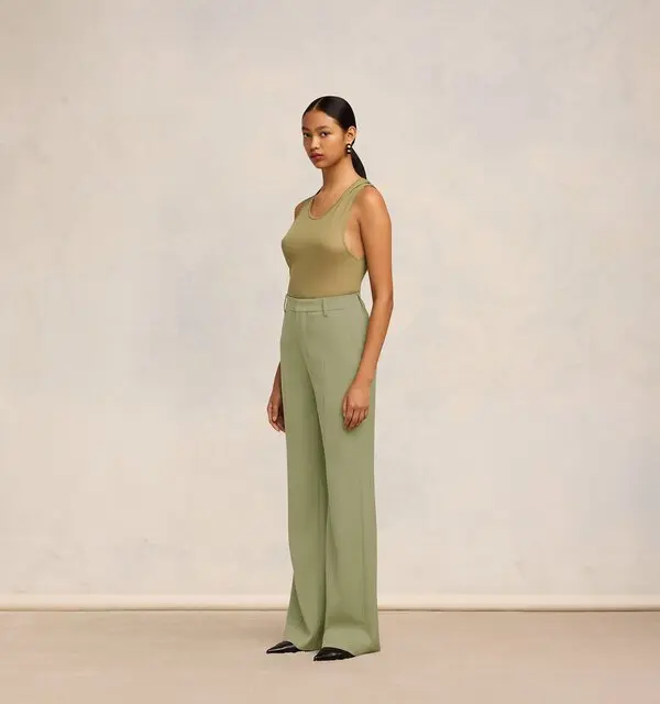 Ami High-waisted Pressed-crease Trousers