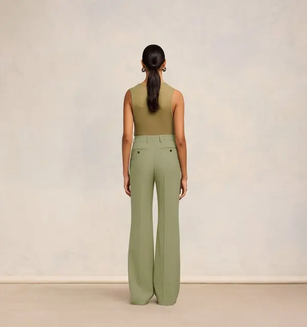Ami High-waisted Pressed-crease Trousers