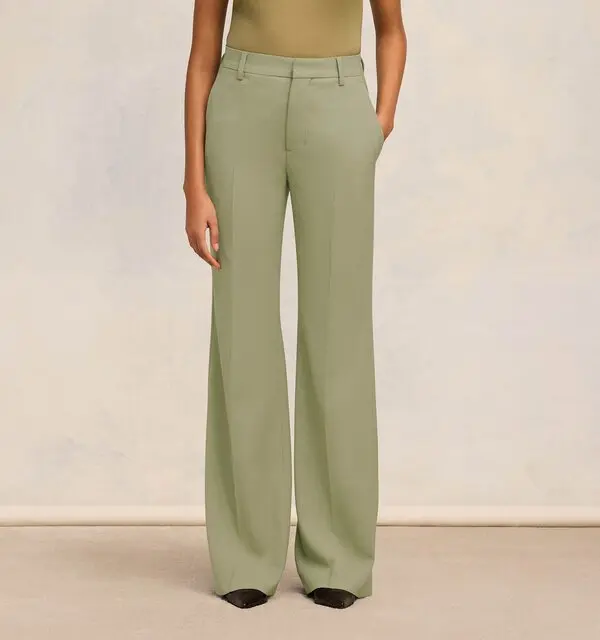 Ami High-waisted Pressed-crease Trousers