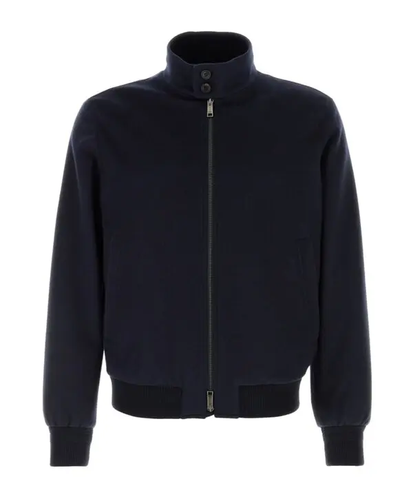 Zegna Zipped High Neck Bomber Jacket