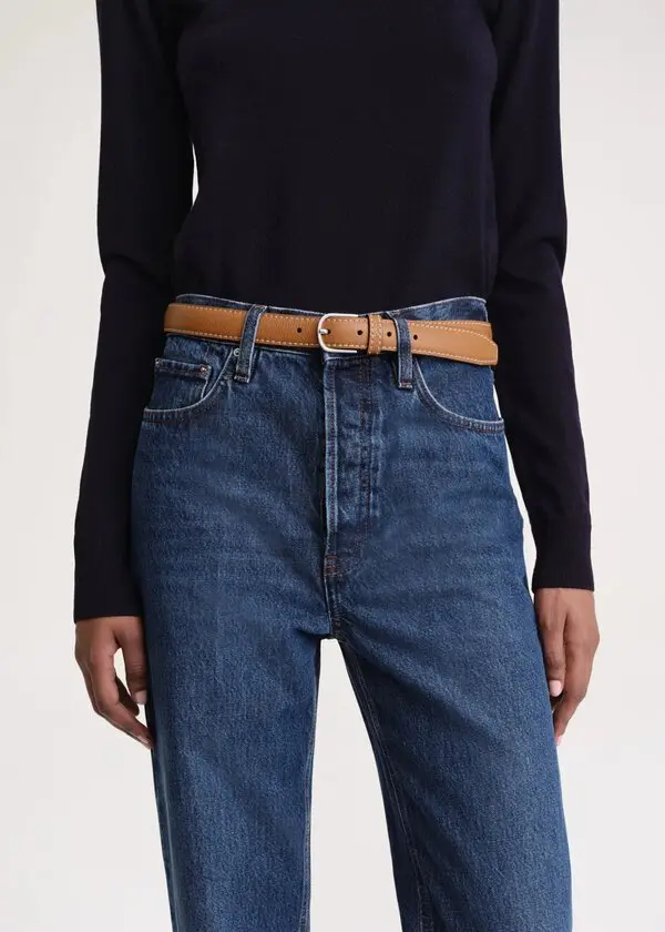 TOTEME Logo Detailed Buckled Belt