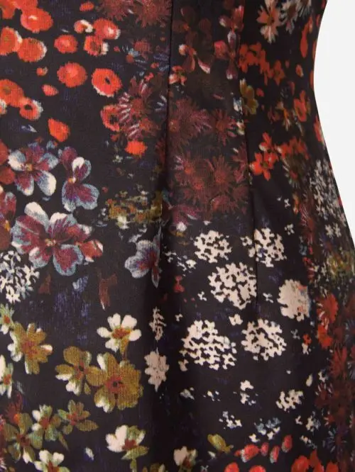 Dries Van Noten Sleeveless Floral Print Barrel Dress