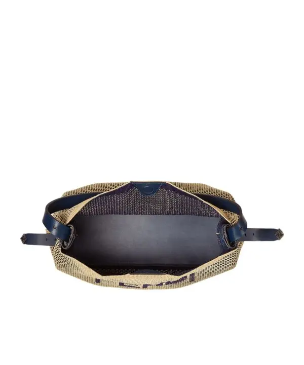 Fendi Large Raffia Logo Hobo Bag