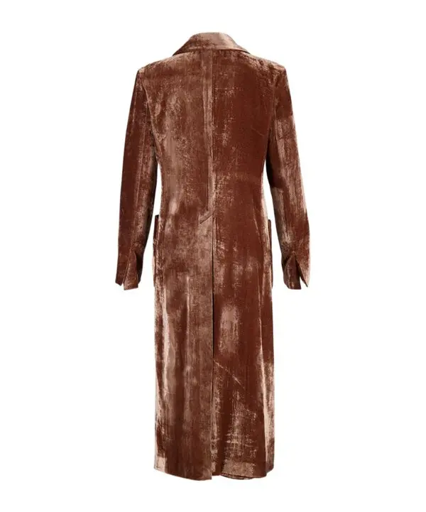 La DoubleJ Velvet Coat With Tassel Detail