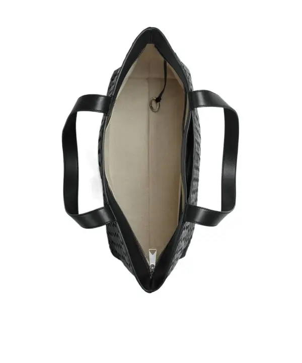 Bottega Veneta Large Intrecciato Zipped Tote - Black