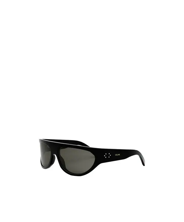 Celine Alan 1 Wraparound-frame Sunglasses - Black