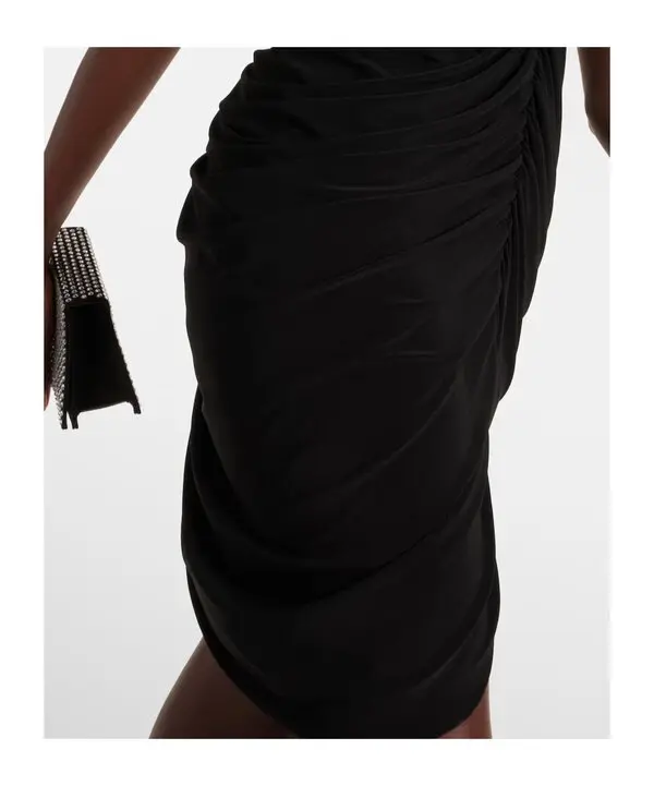 Norma Kamali Diana Shirred Slip Dress