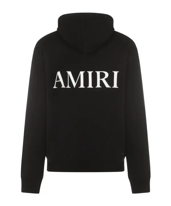Amiri Logo-printed Drawstring Hoodie - Black