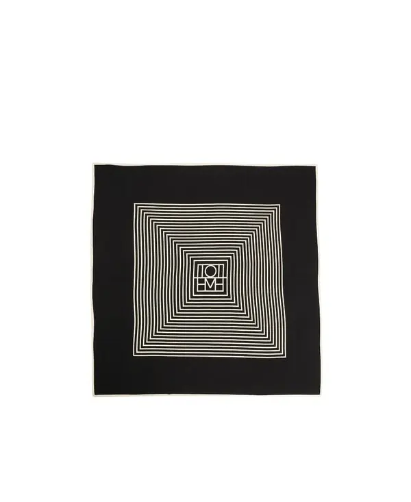 TOTEME Stripe Printed Square-shaped Scarf