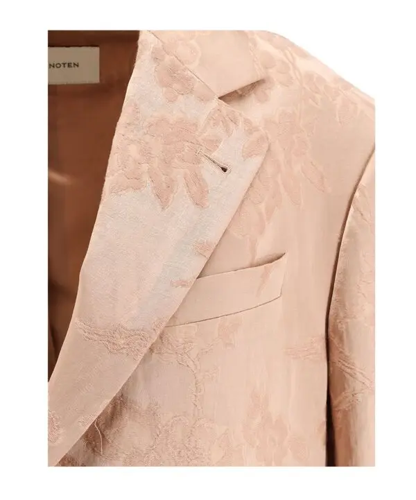 Dries Van Noten Floral Jacquard Single-breasted Blazer
